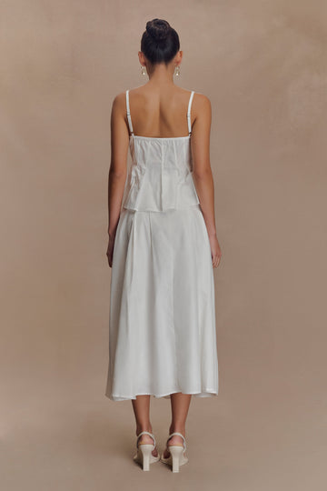 Mae Cotton Top - White & MESHKI UK