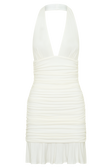 Peregrine Modal Halter Mini Dress - Ivory & MESHKI UK