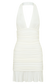 Peregrine Modal Halter Mini Dress - Ivory & MESHKI UK