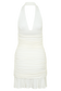 Peregrine Modal Halter Mini Dress - Ivory & MESHKI UK