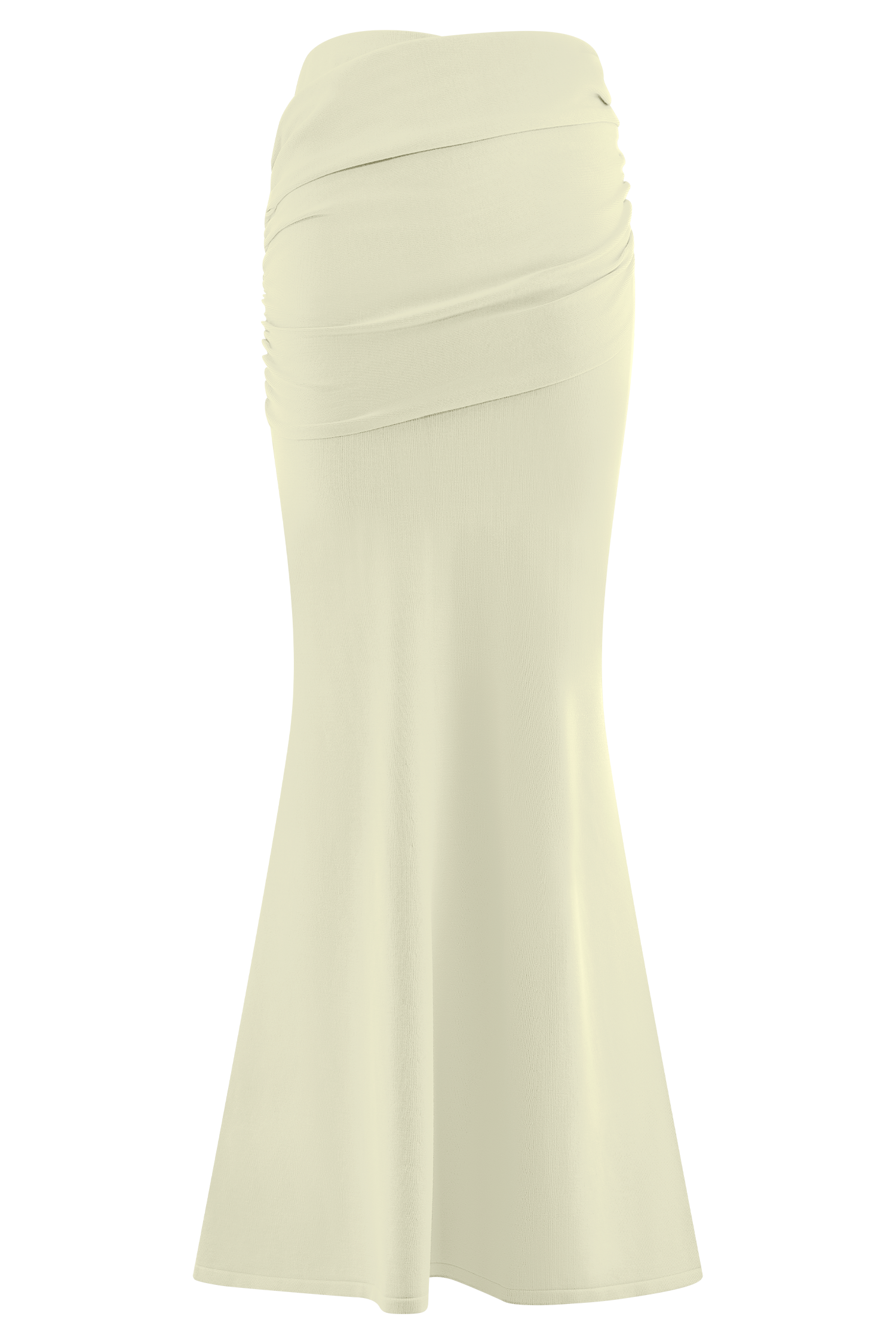 Irene Gathered Knit Top - Ivory & MESHKI UK
